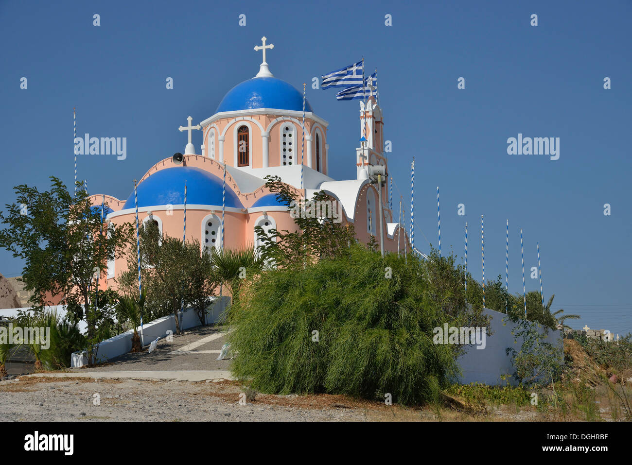 Christódoulos church, Karterádos, Santorini, Cyclades, Greek island ...