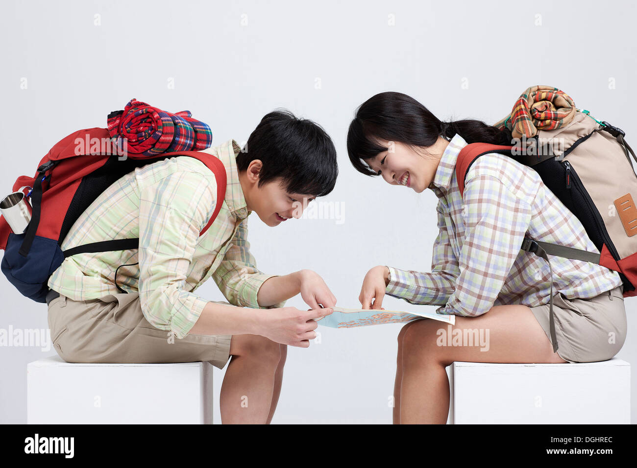 Female hiker cut out hi-res stock photography and images - Alamy