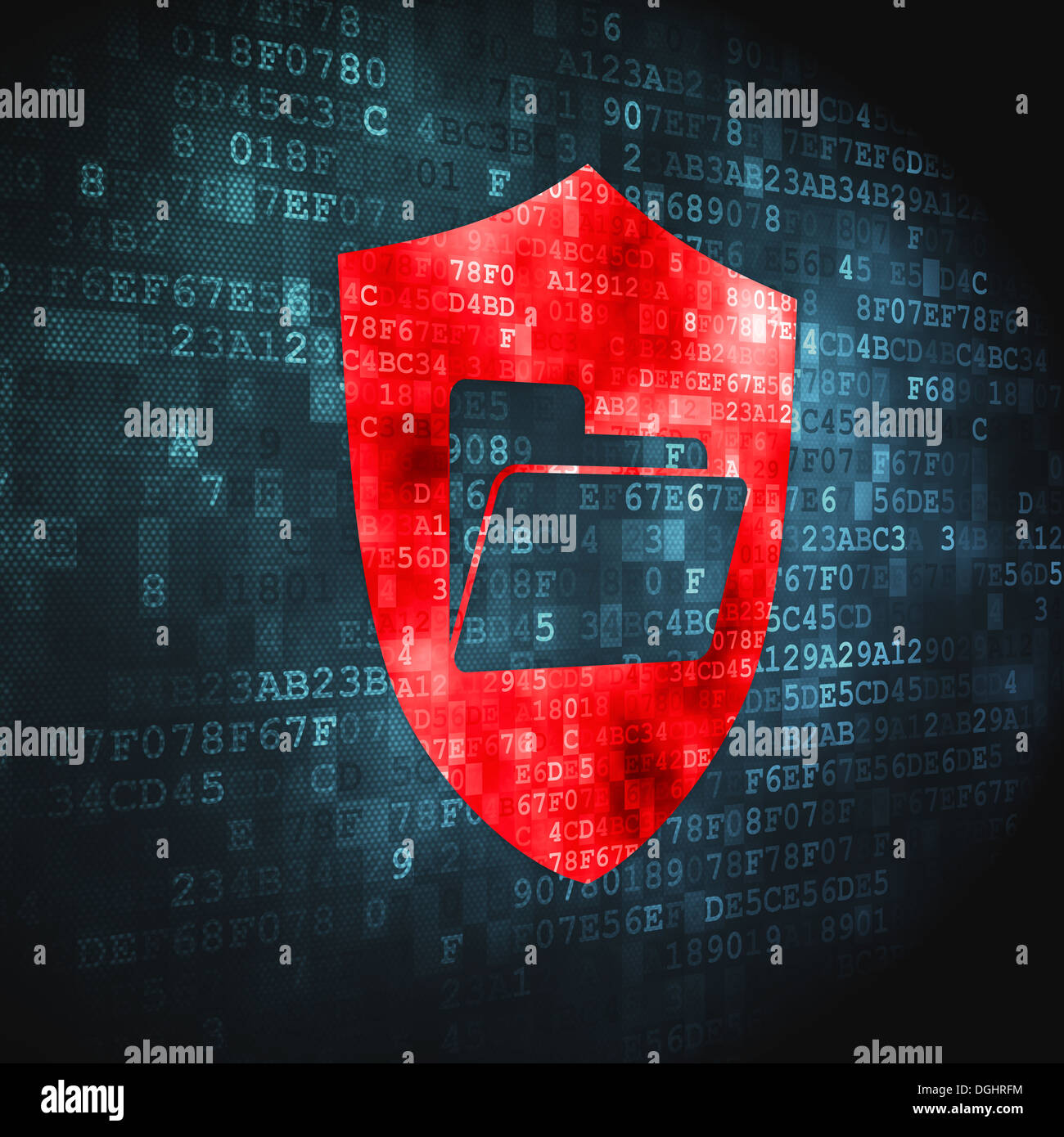 Business concept: Folder on digital background Stock Photo - Alamy