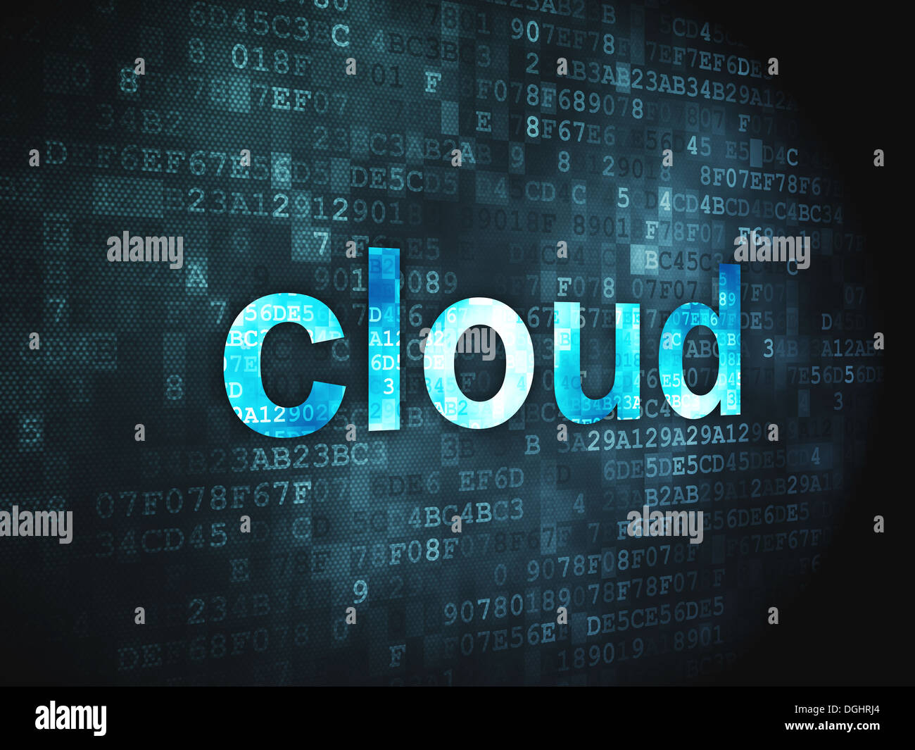 Cloud computing technology, networking concept: Cloud on digital Stock ...