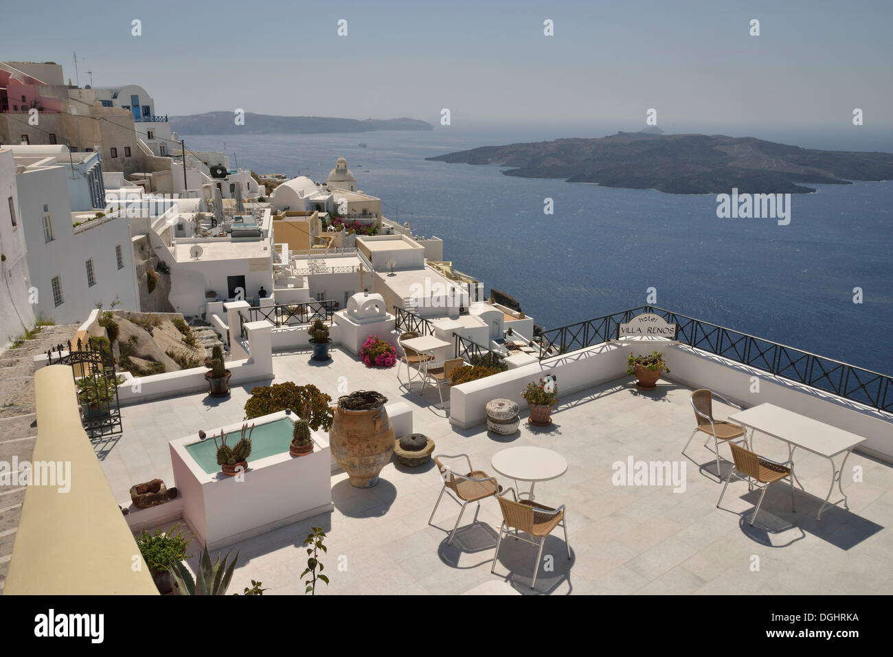 Santorini rooftops hi-res stock photography and images - Alamy