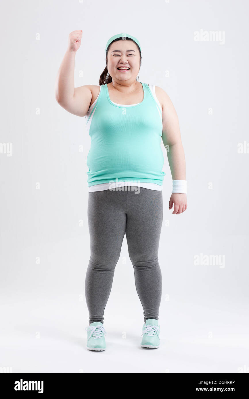 Overweight Woman Standing