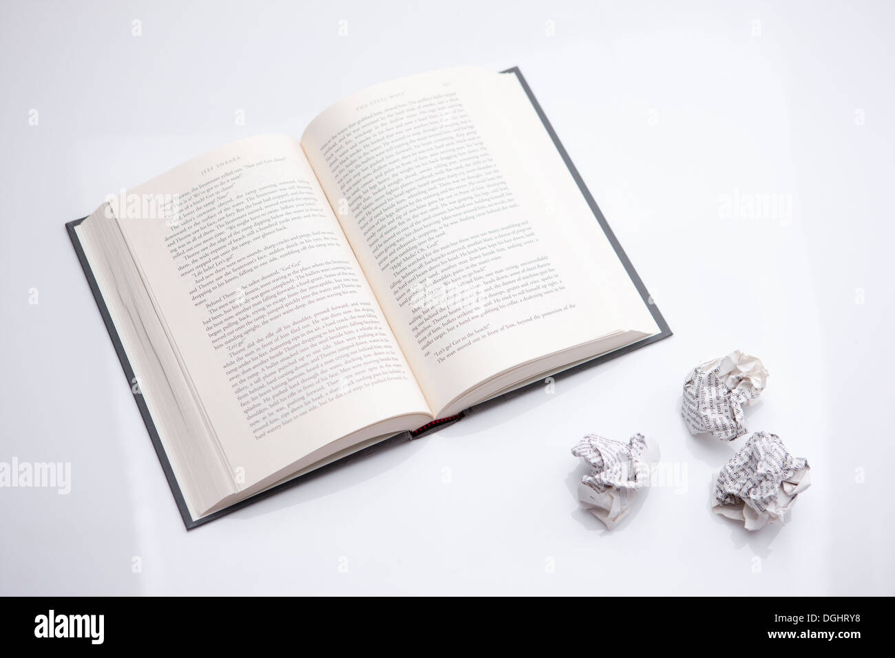 Open book cut out text hi-res stock photography and images - Alamy