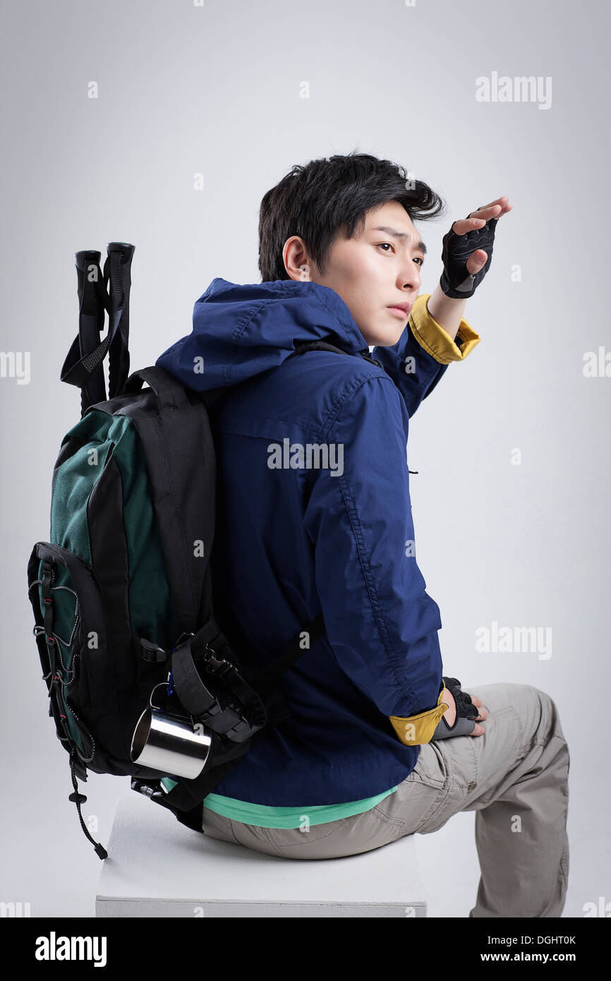 Man hiking gear hi-res stock photography and images - Alamy