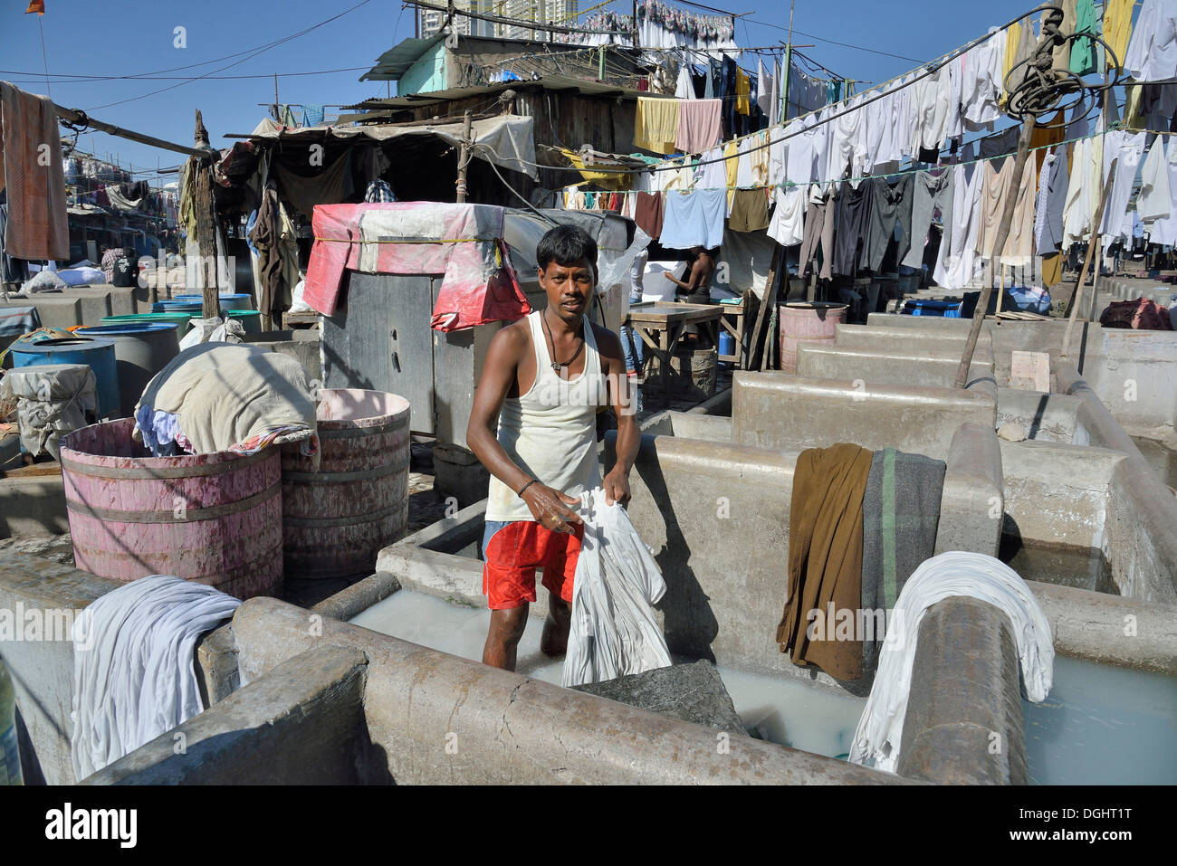 Indian wash line hi-res stock photography and images - Alamy