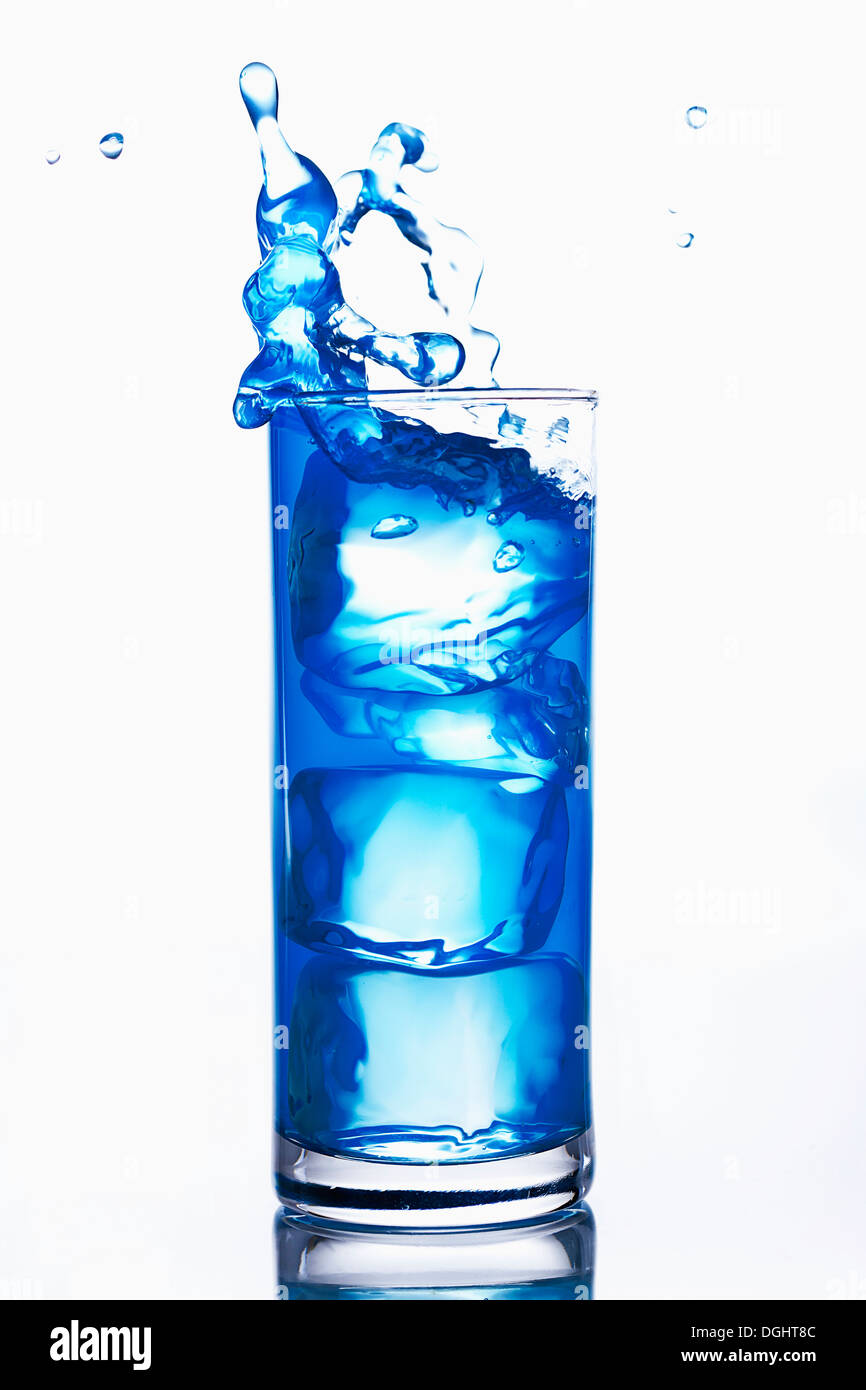 Blue ice drink hi-res stock photography and images - Alamy