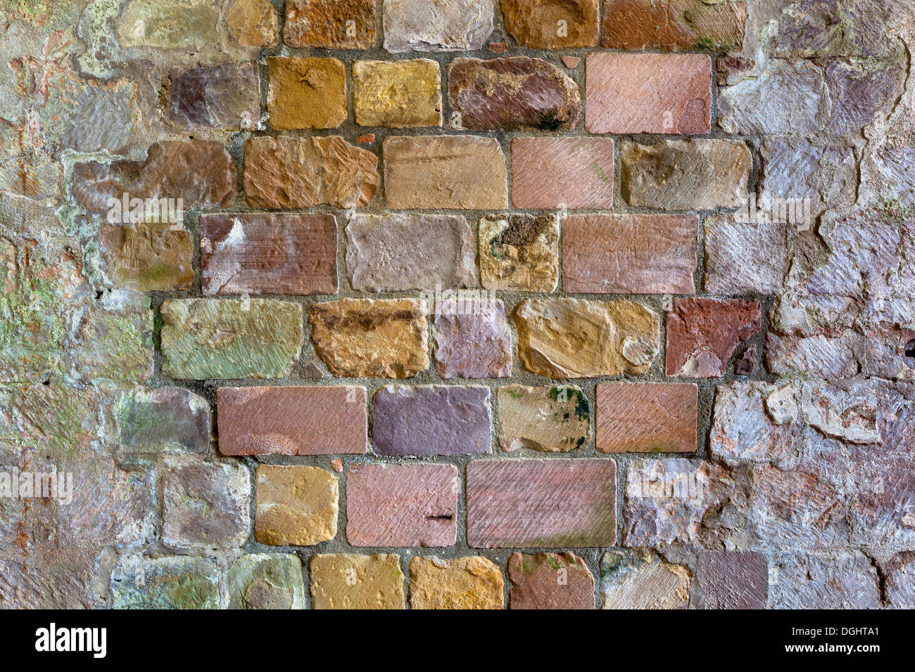 Dryburgh Abbey, Chapter House, masonry, St. Boswells, Borders District ...