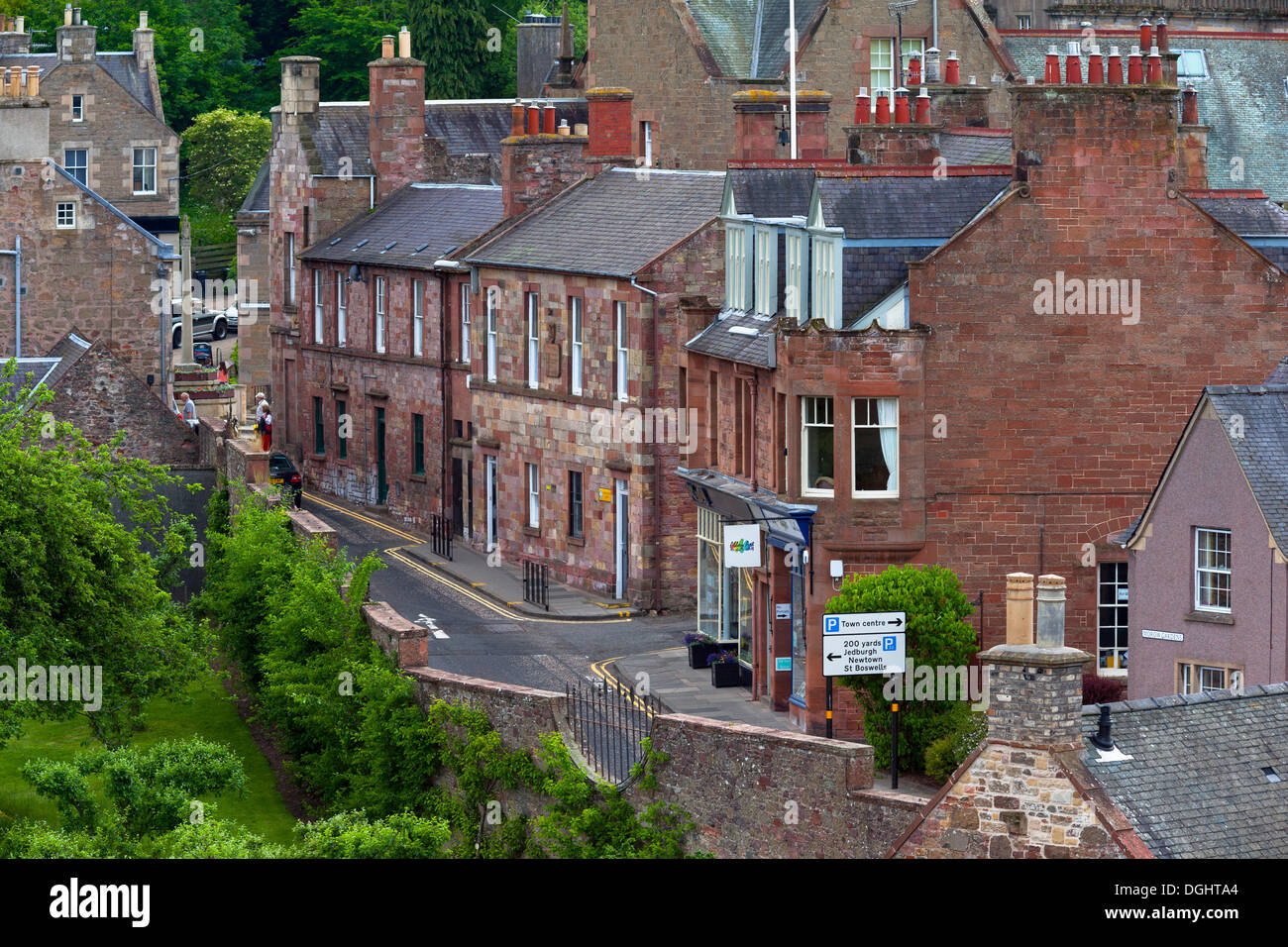 Melrose Town Scottish Borders High Resolution Stock Photography and ...