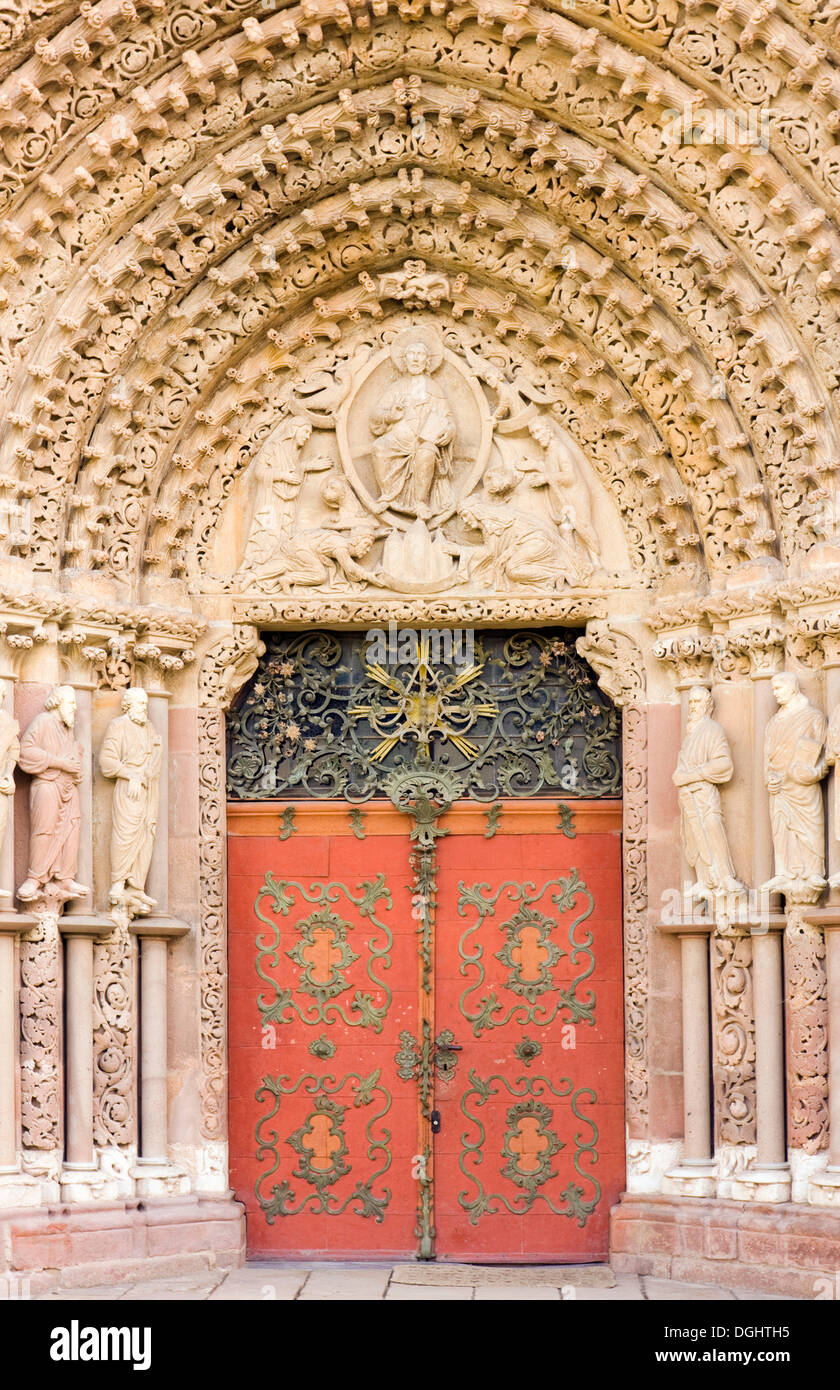 Gothic portal of the Church of the Assumption of Our Lady in Cistercian ...
