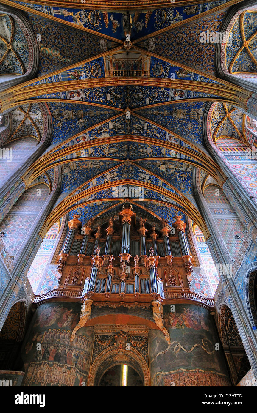 Ceiling frescoes from the 16th century, Albi Cathedral, formally the ...
