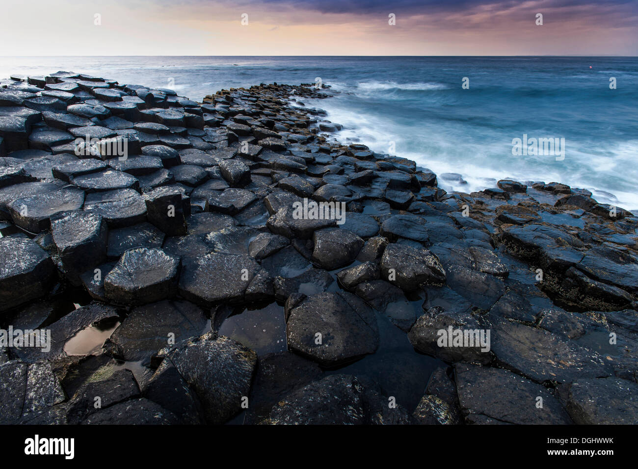 Giant's Causeway, basalt columns, Causeway Coast, County Antrim ...