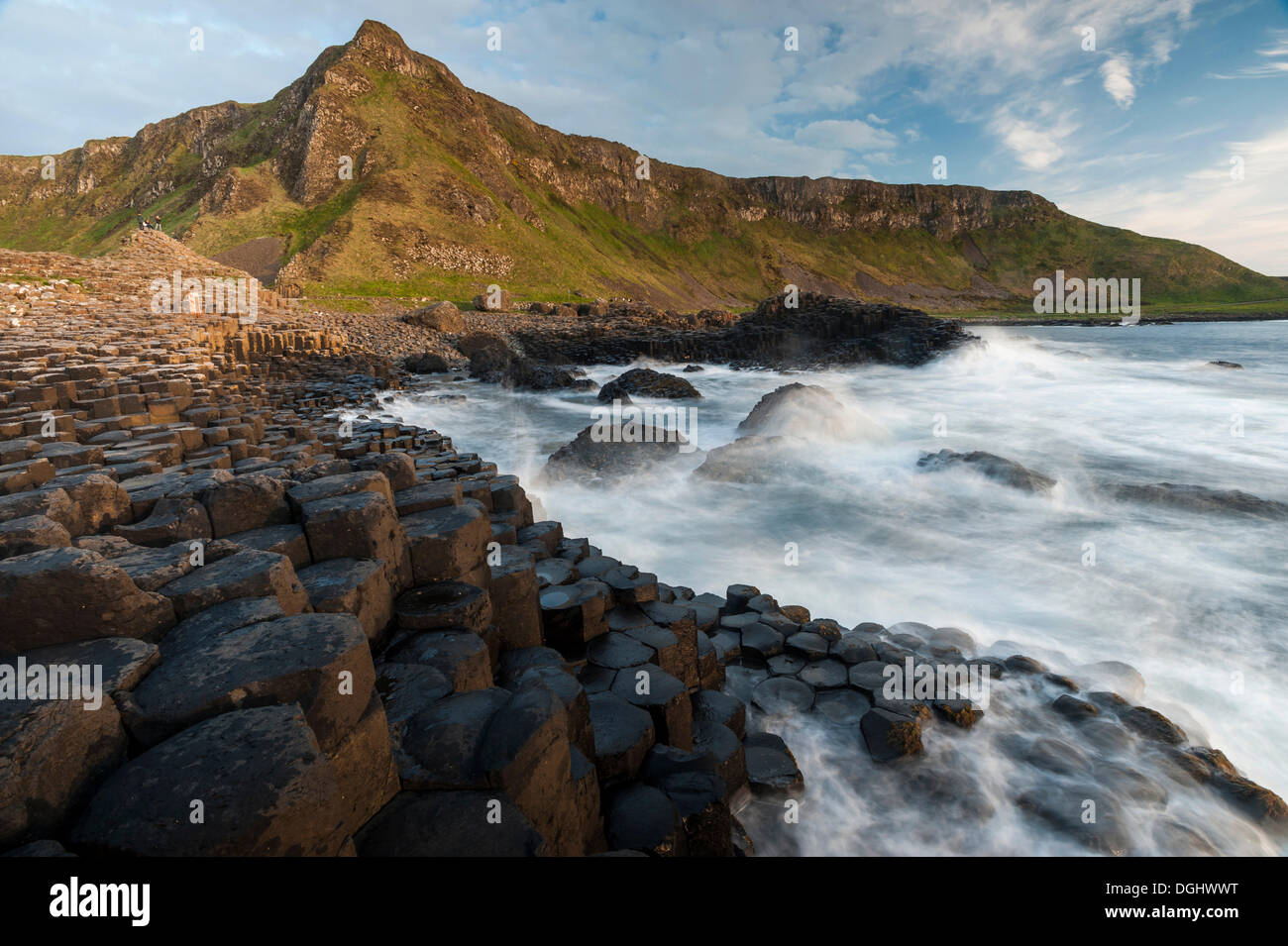 Basalt columns at the Giant's Causeway, Causeway Coast, County Antrim ...