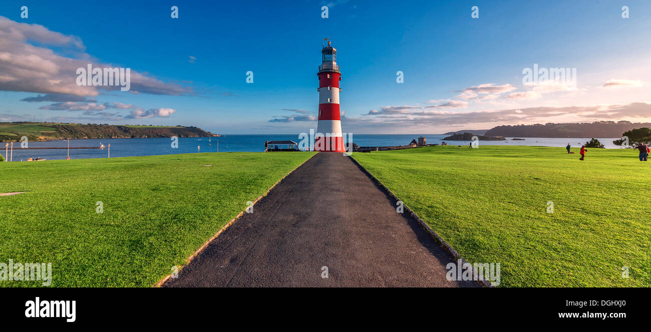 Plymouth lighthouse path hi-res stock photography and images - Alamy