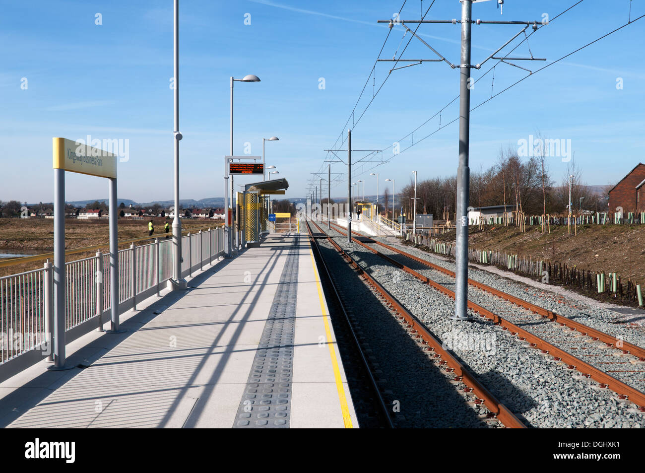 At the Kingsway Business Park Metrolink tram stop, on the Oldham ...