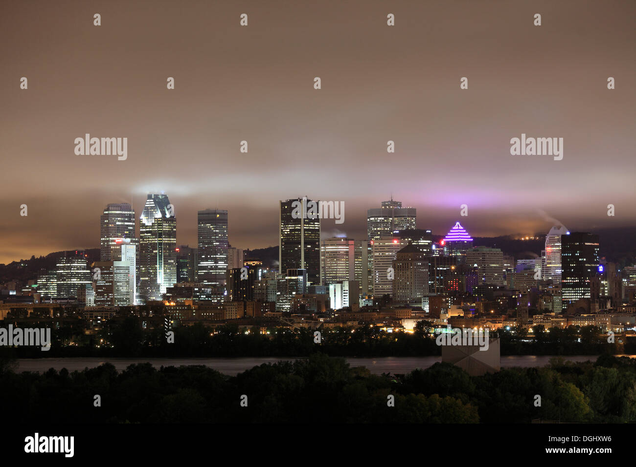Morning view on Montreal, Quebec, Canada Stock Photo - Alamy