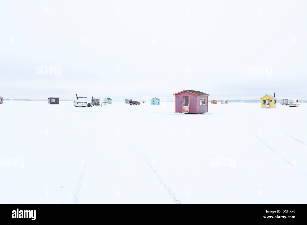 Ice Fishing, Saint Lawrence River, Quebec, Canada, Maple Grove, Maple ...