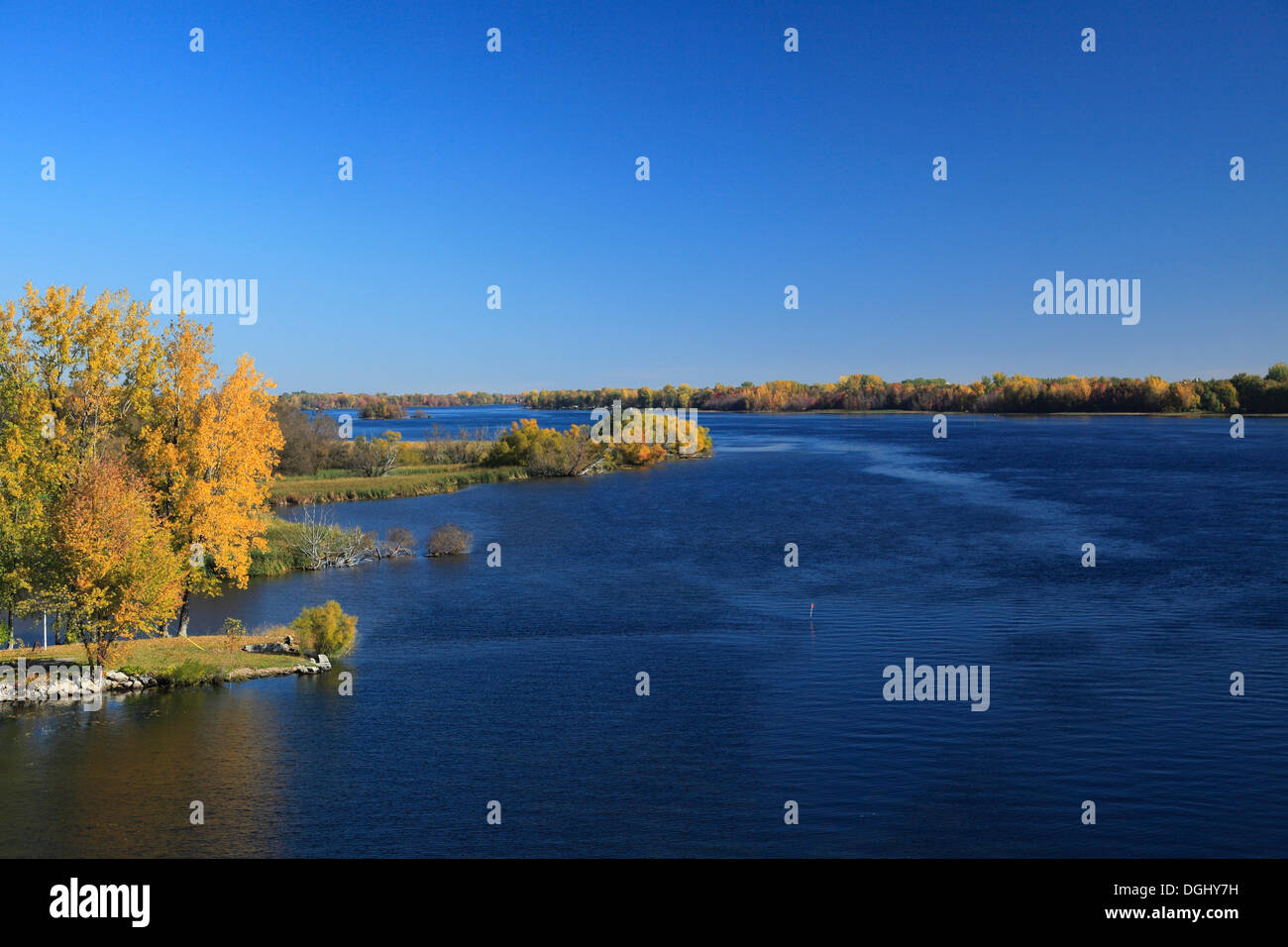 Richelieu River, Eastern Townships, Quebec Province, Canada Stock Photo ...