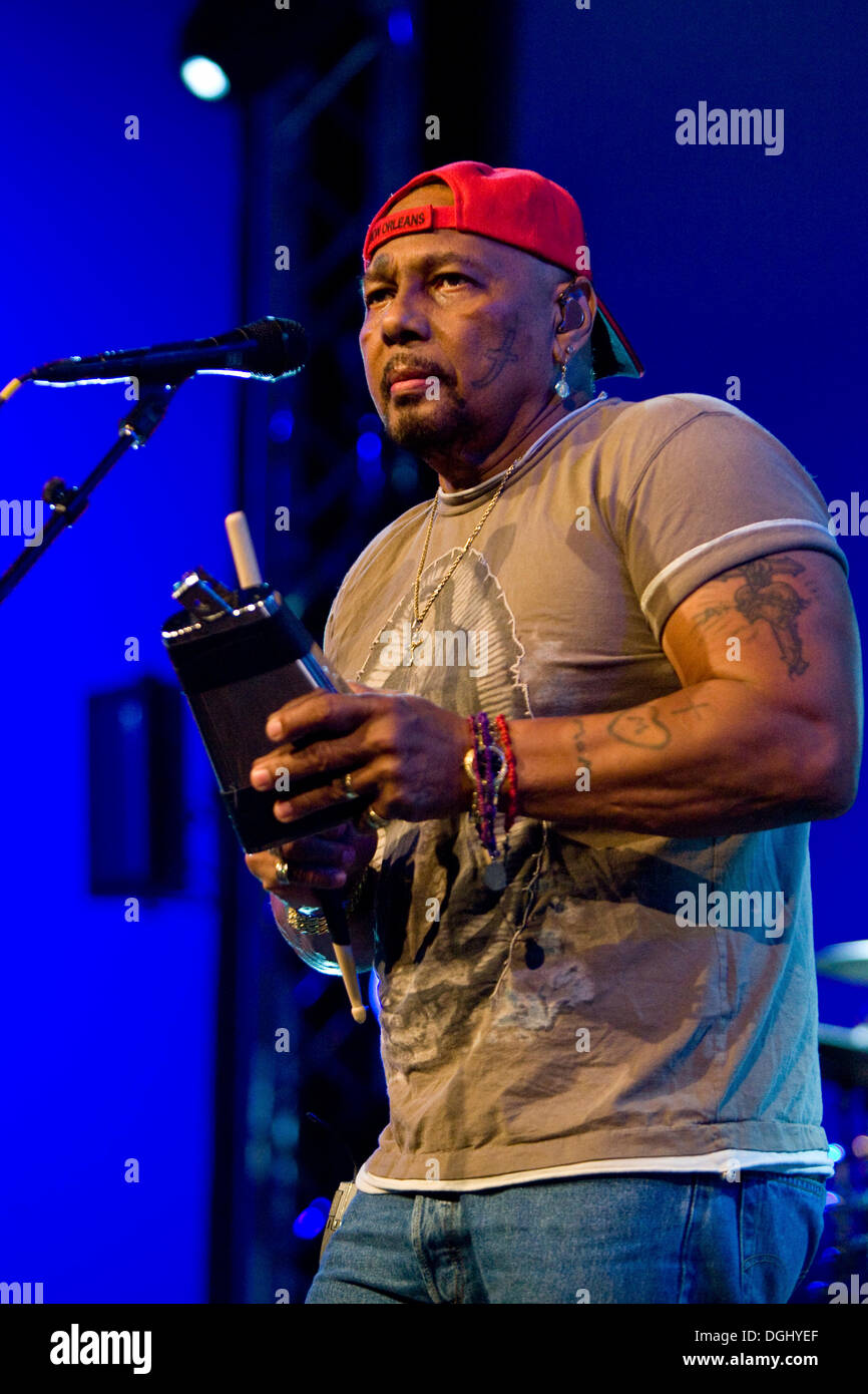 US band The Neville Brothers, live at the Blue Balls Festival in the ...