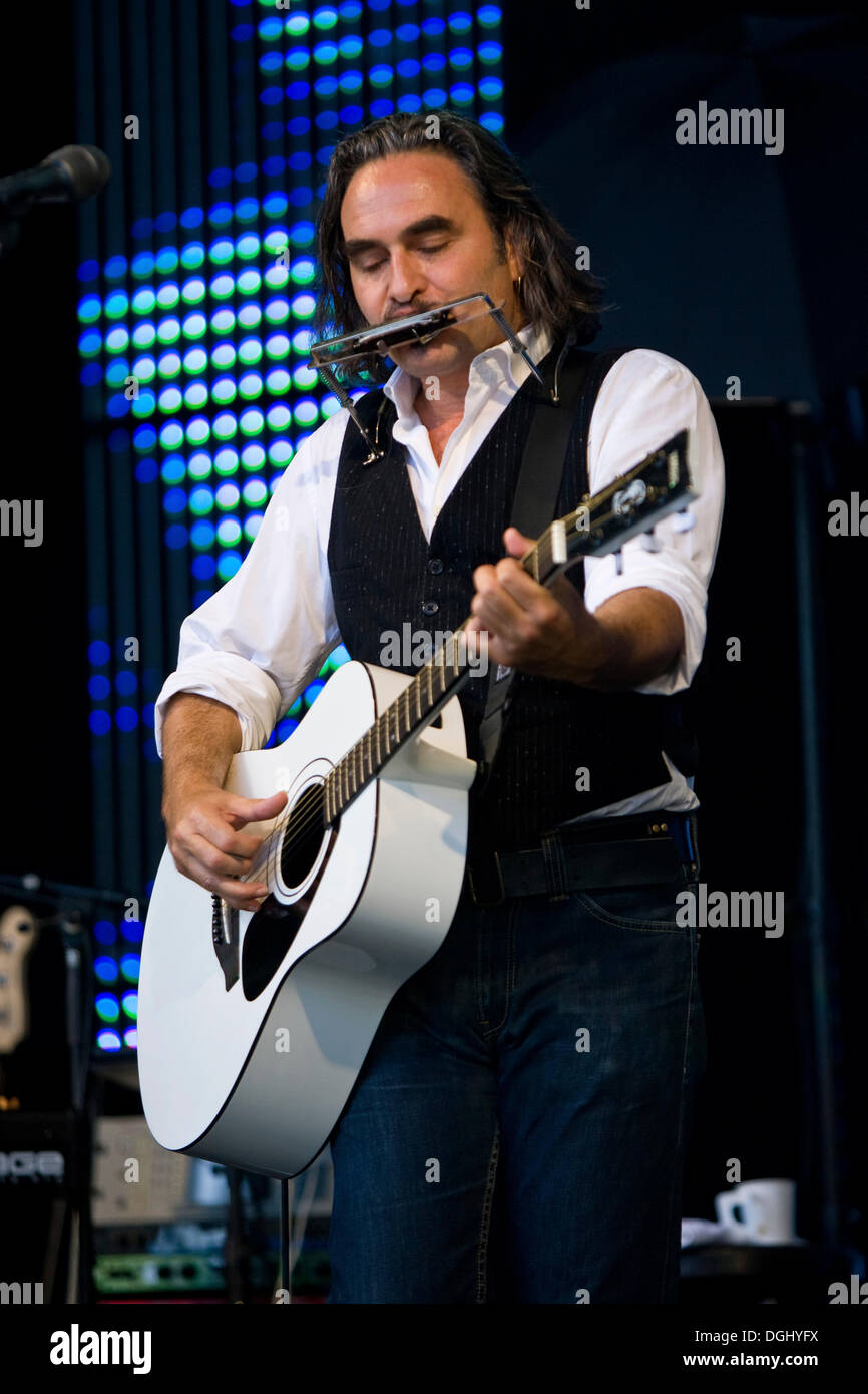 Swiss chansonnier Stephan Eicher live at the Heitere Open Air in ...