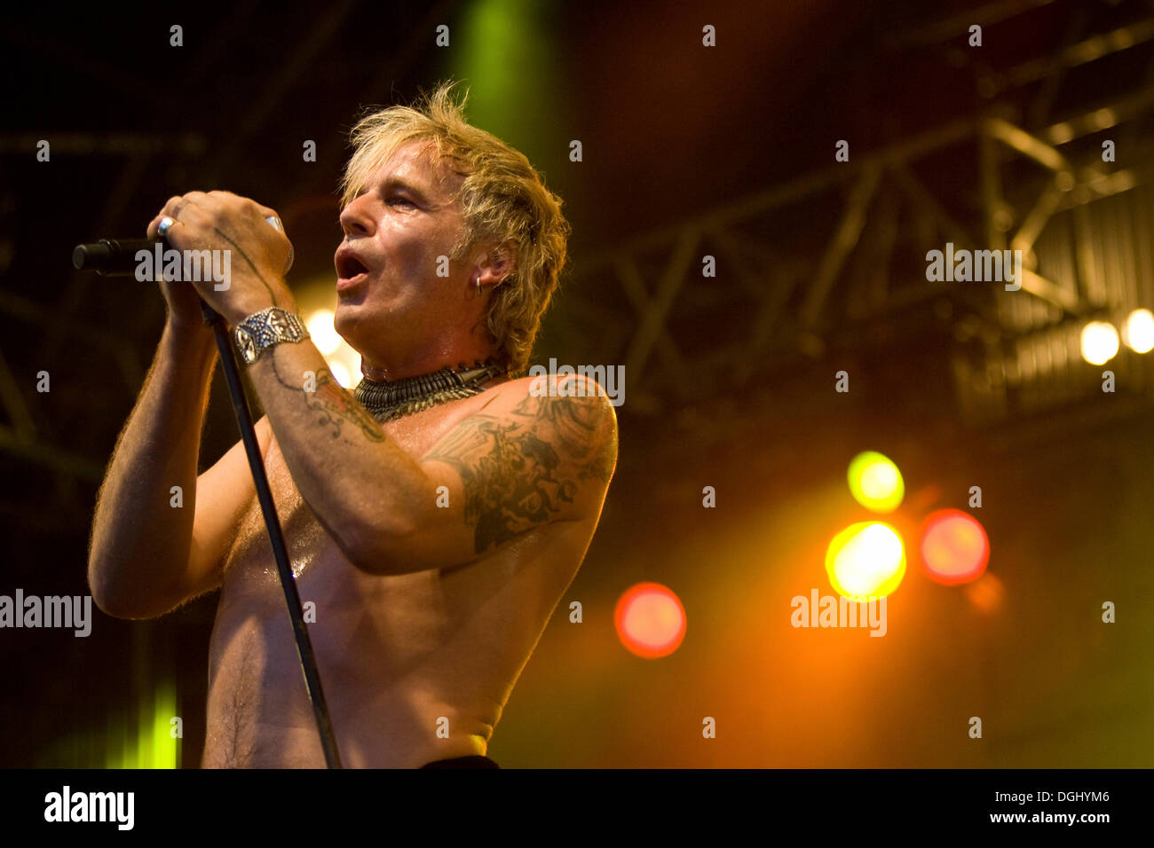 Michael Robert Rhein, singer and frontman of the German medieval-rock ...