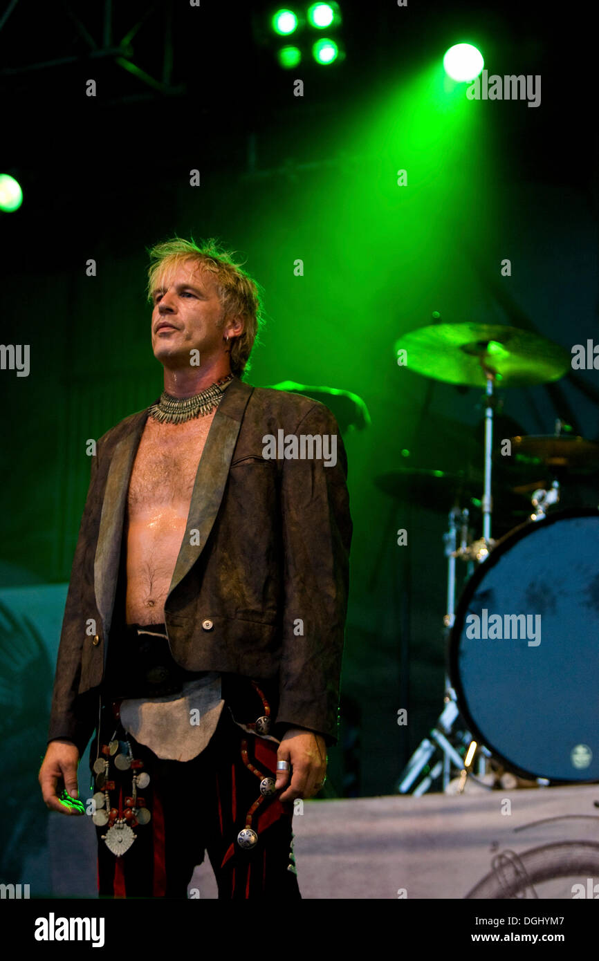 Michael Robert Rhein, singer and frontman of the German medieval-rock ...