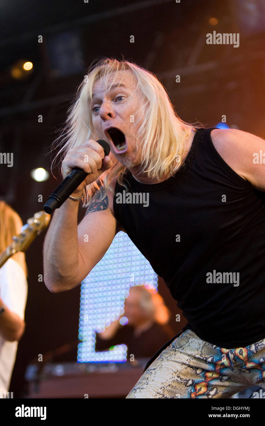 Bernie Shaw, singer and frontman of the British rock band Uriah Heep ...