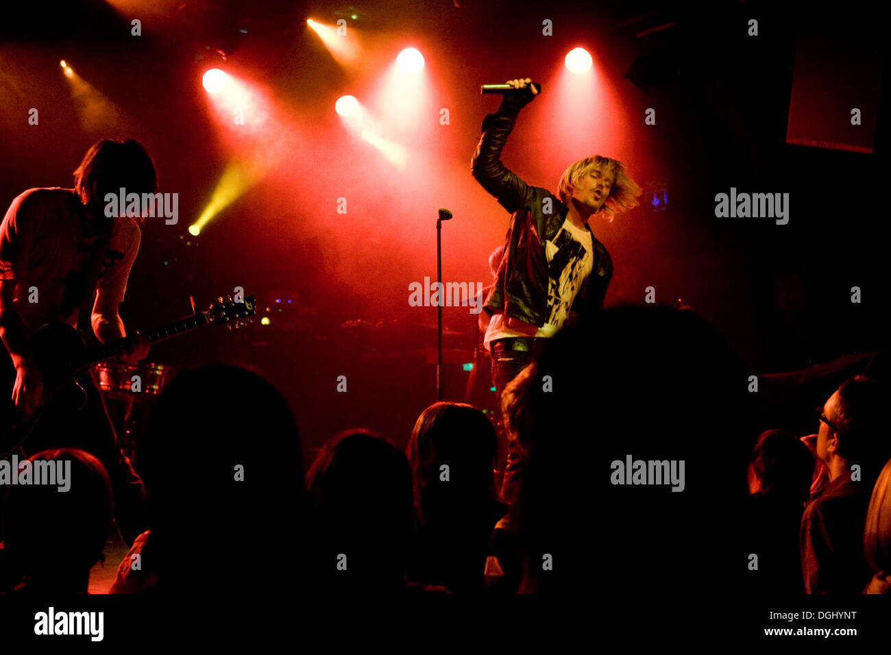 Swiss rock band Lovebugs performing live in Schueuer concert hall ...