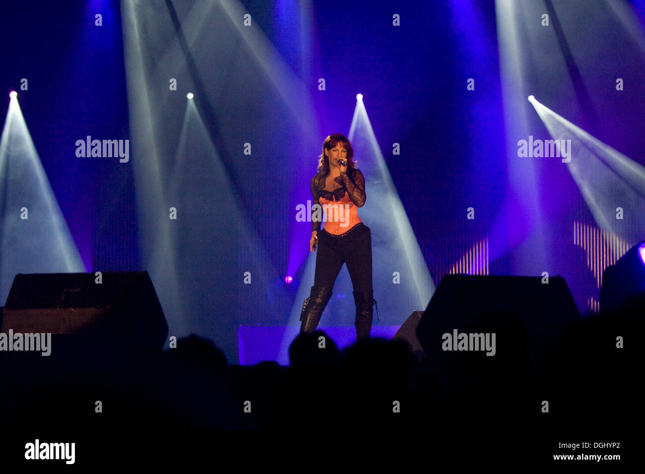 German pop singer Andrea Berg live in the Sursee civic hall, Sursee ...