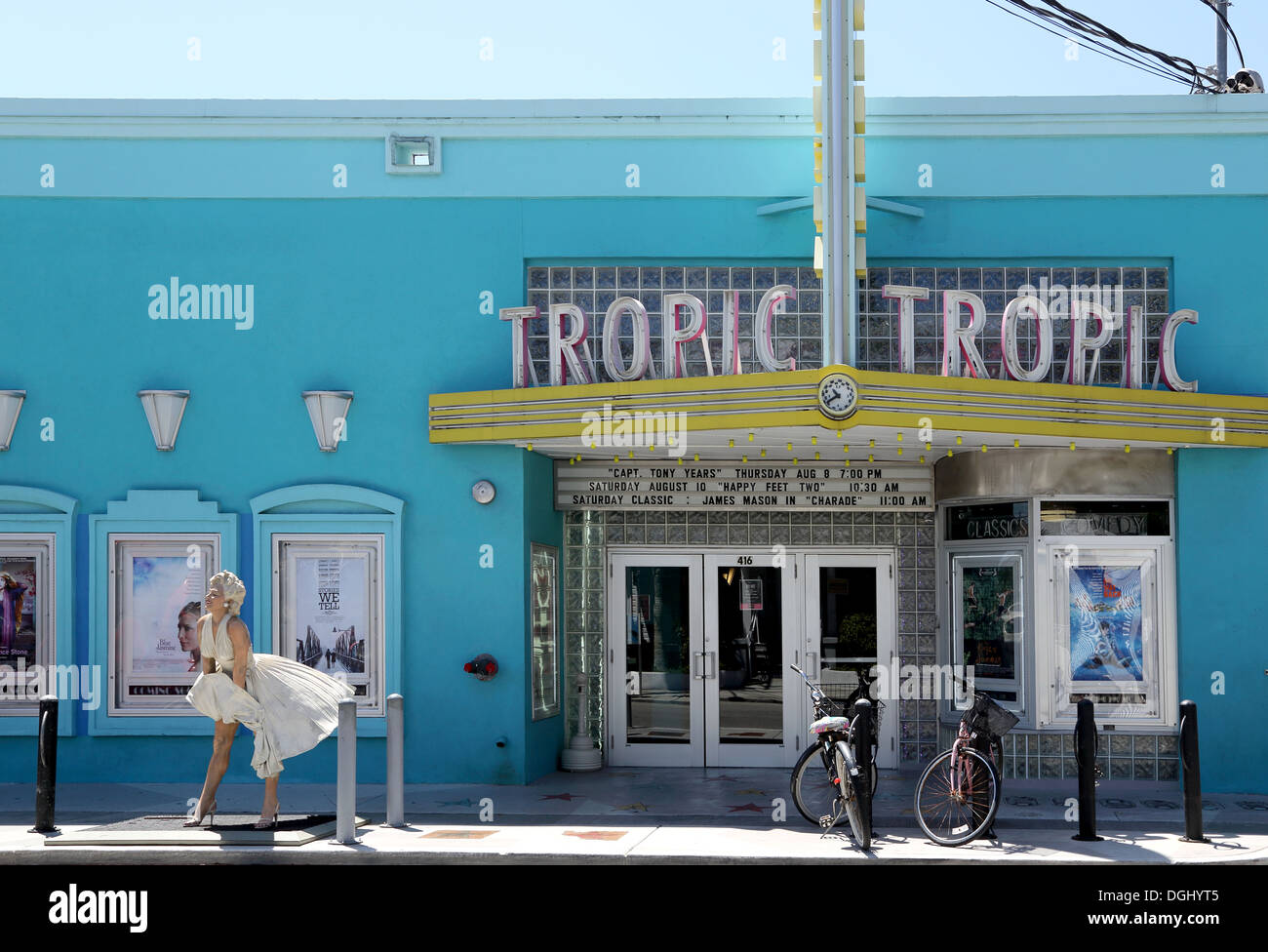 tropic cinema key west at the southern end of the florida keys Stock ...