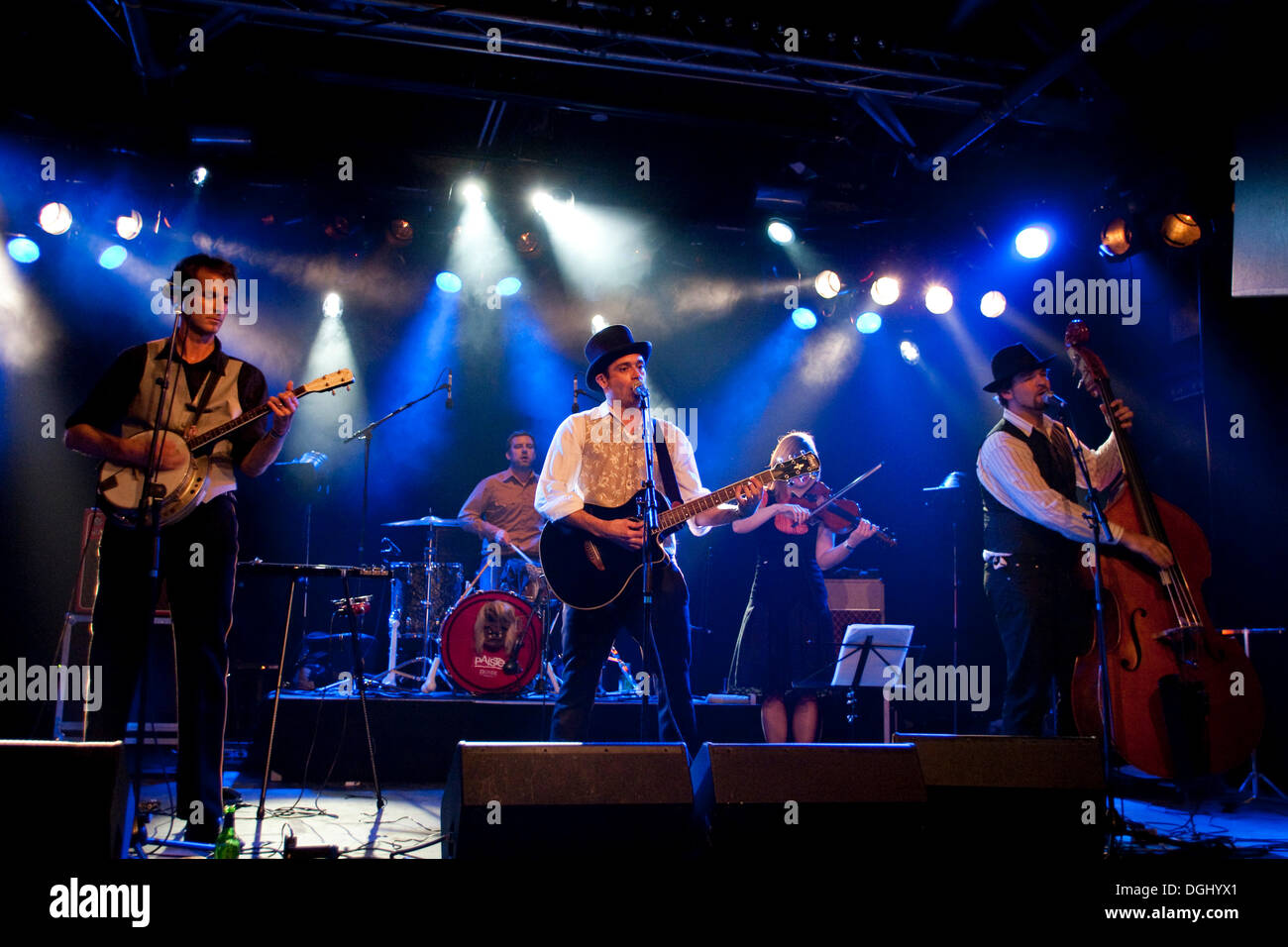 The Swiss band Gabba Count live at the Schueuer concert hall, Lucerne ...