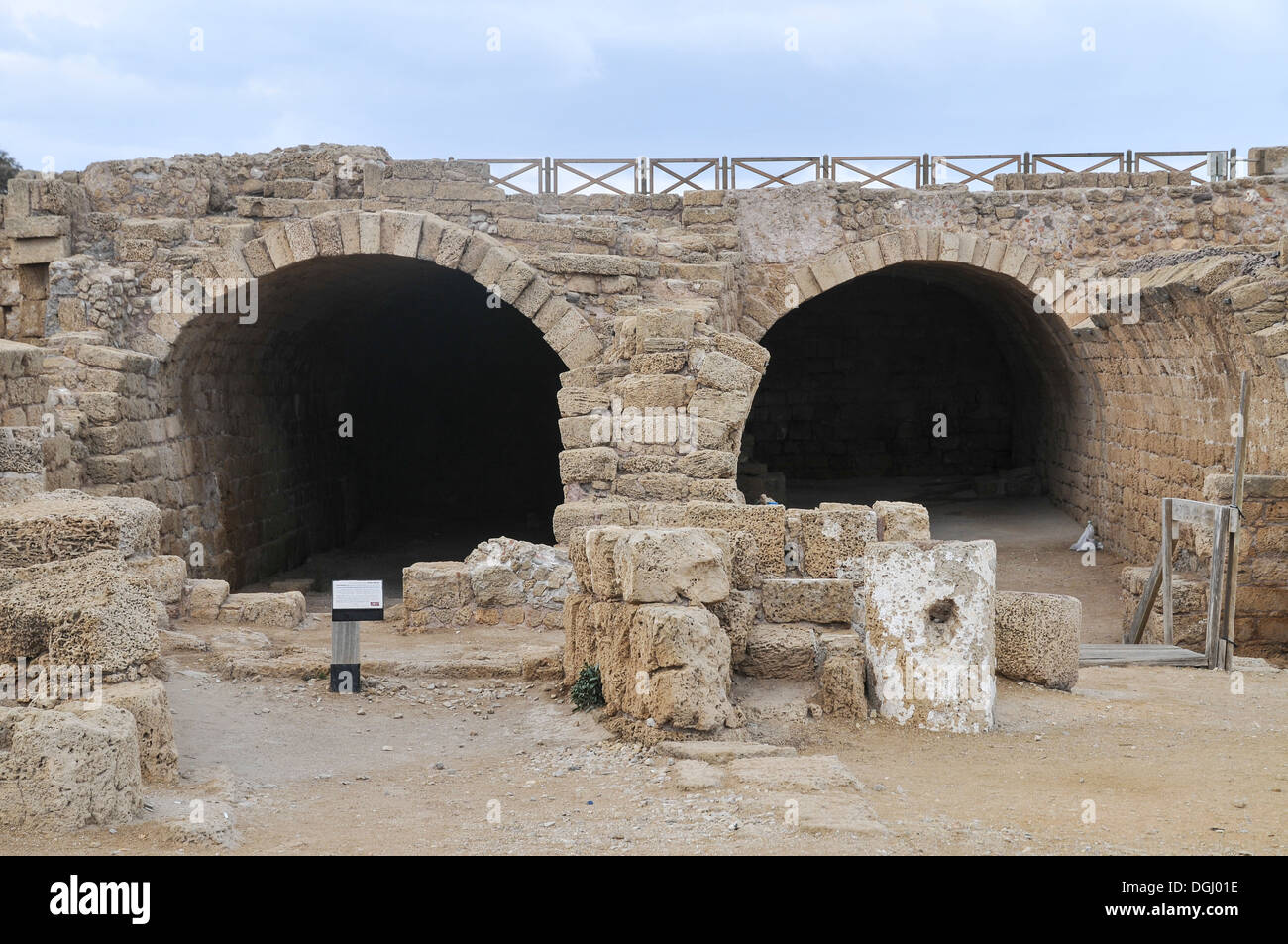 Israel, Caesarea, The Hippodrome built by king Herod first century BC ...