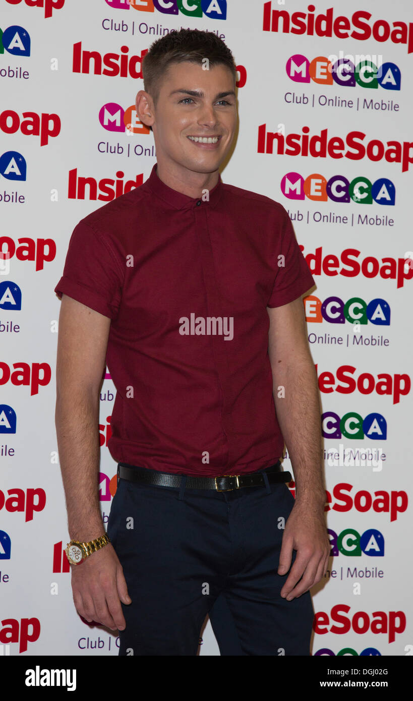 London, UK. 21 October 2013. Hollyoaks actor Kieron Richardson at the ...