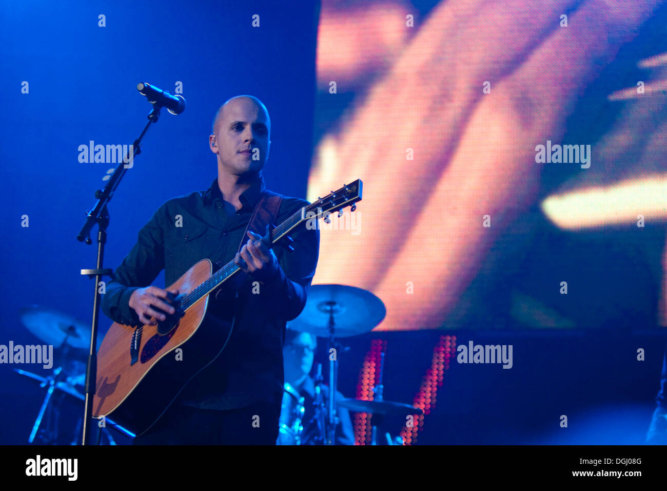 Belgian singer and songwriter Milow live at the Energy Stars For Free ...