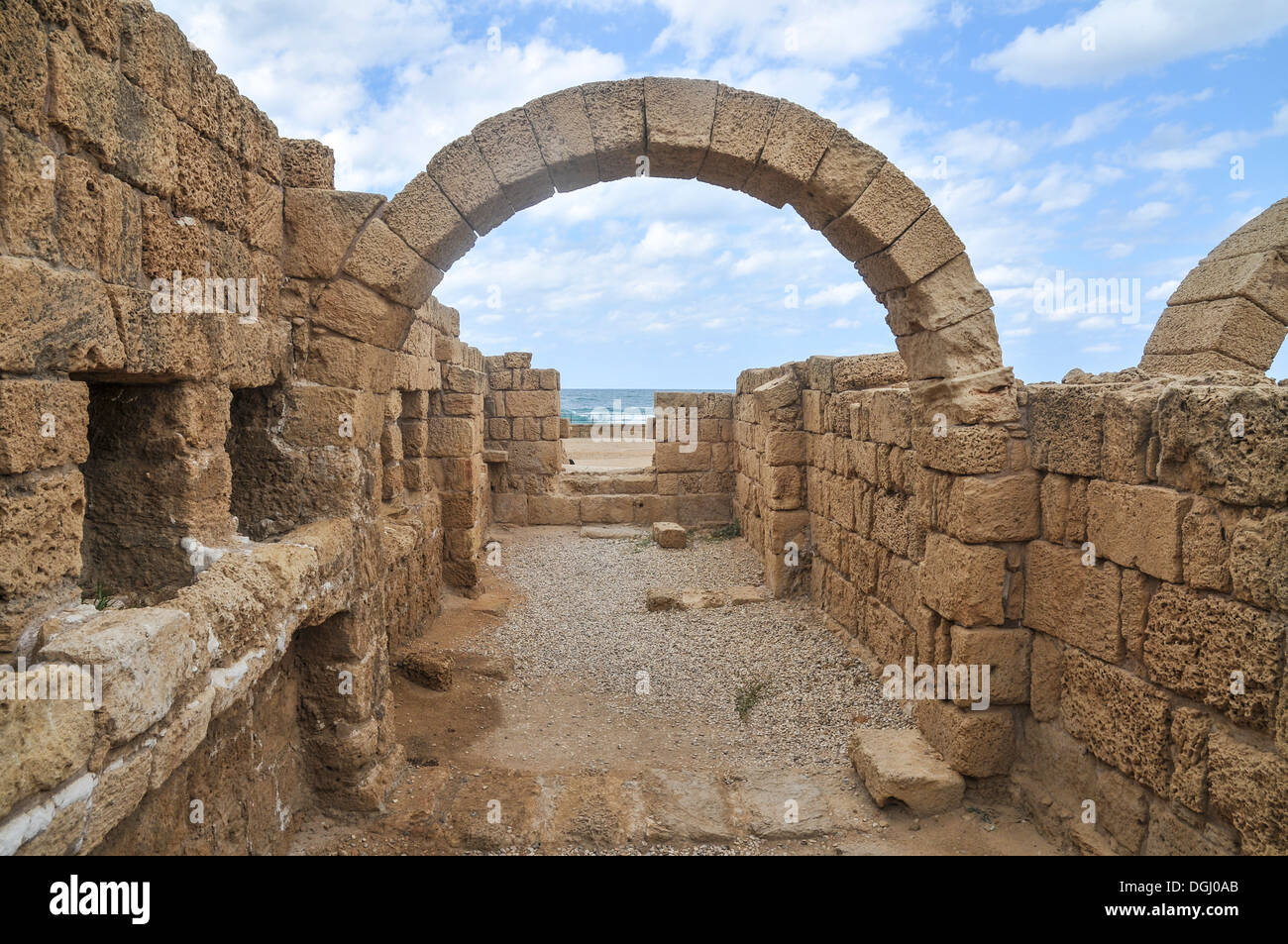 Israel, Caesarea, The Hippodrome built by king Herod first century BC ...