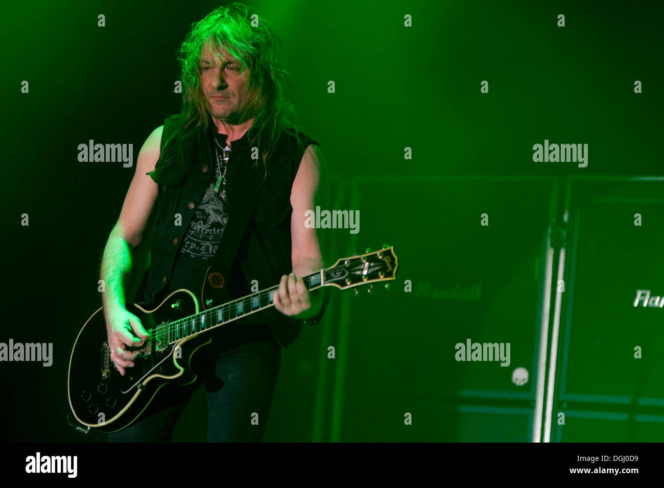 Leo Leoni, guitarist of the Swiss rock band Gotthard live at the ...