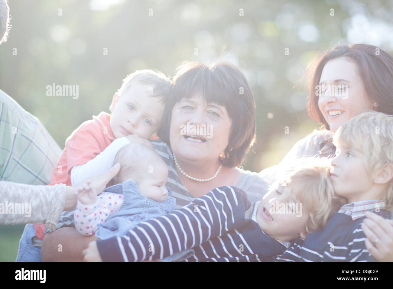 Three generation family Stock Photo - Alamy