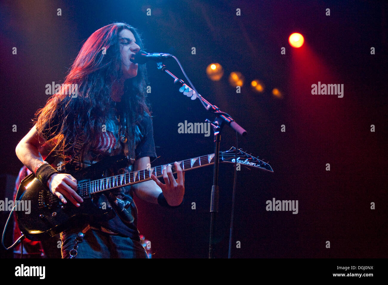 Gabriel Garcia, singer and frontman of the American heavy-metal band ...