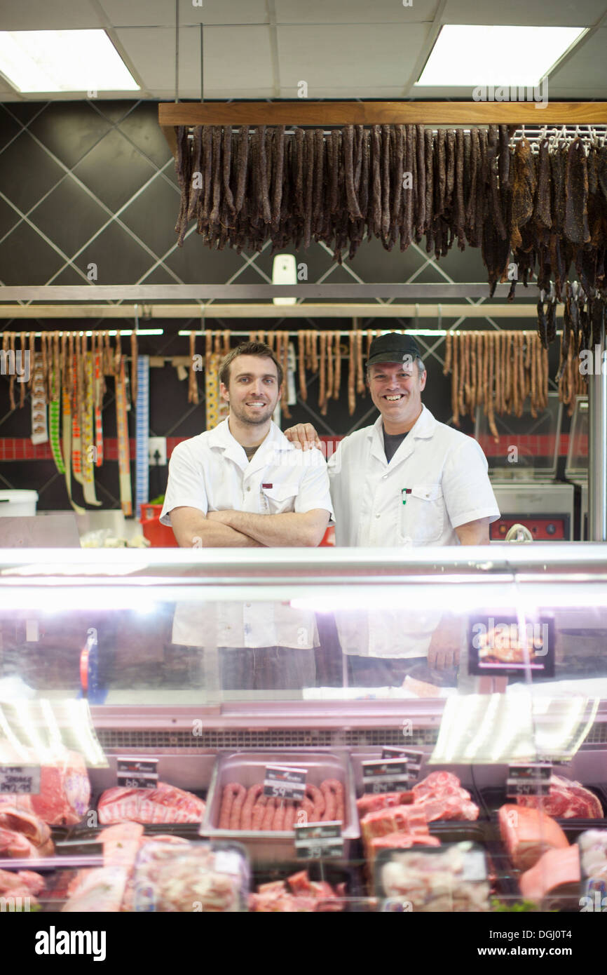 Butcher portrait on market hi-res stock photography and images - Alamy