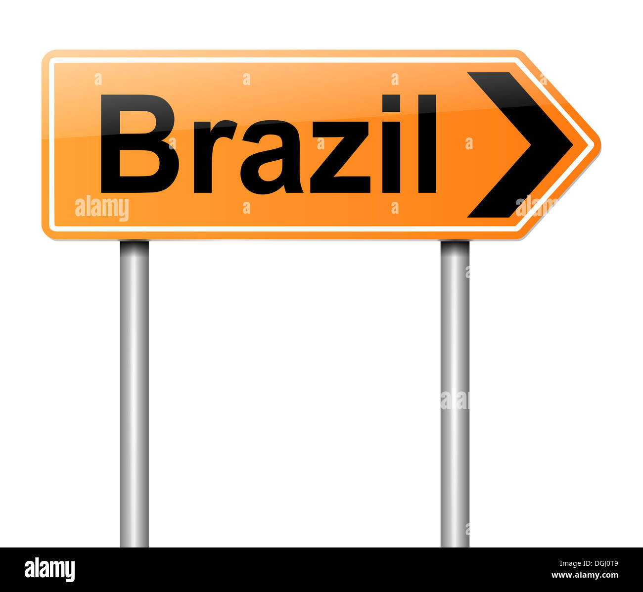 Brazil road sign Cut Out Stock Images & Pictures - Alamy