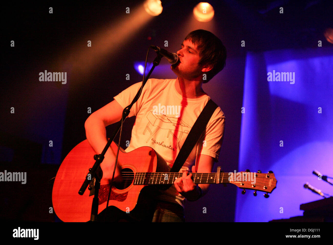 The German singer and songwriter Jacob Brass live in the Schueuer venue ...