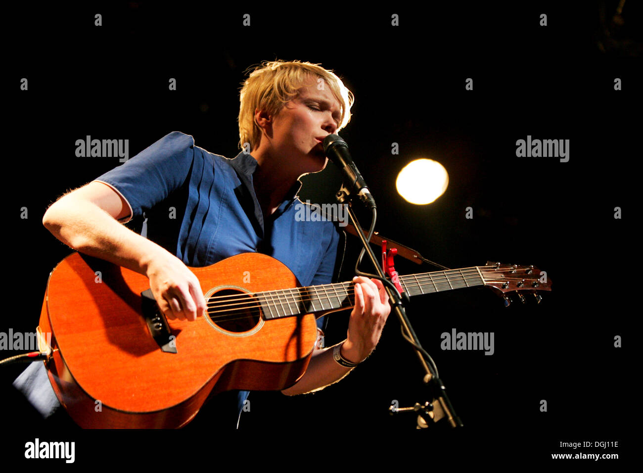 The Norwegian singer and songwriter Ane Brun live in the Schueuer venue ...
