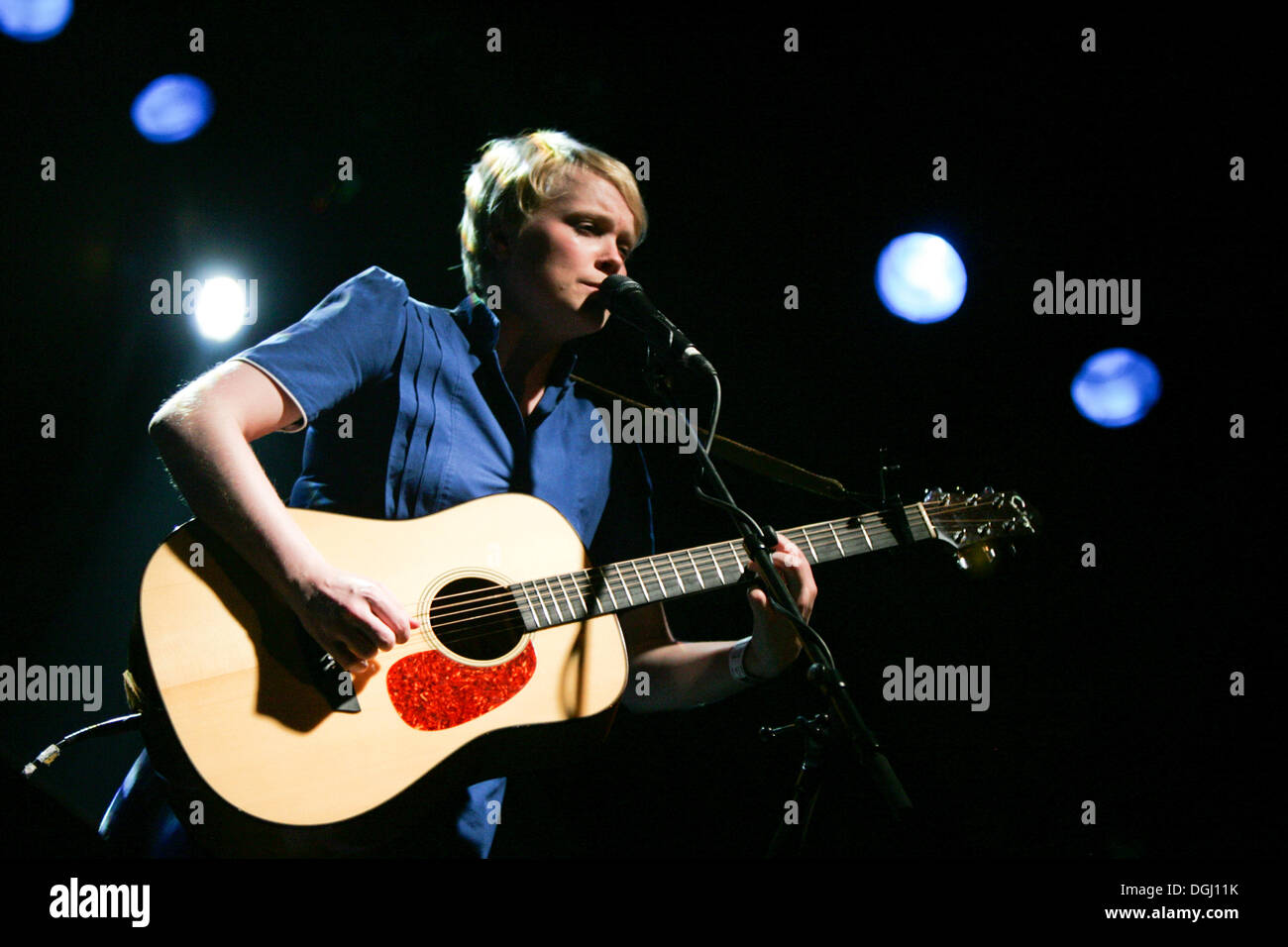 The Norwegian singer and songwriter Ane Brun live in the Schueuer venue ...