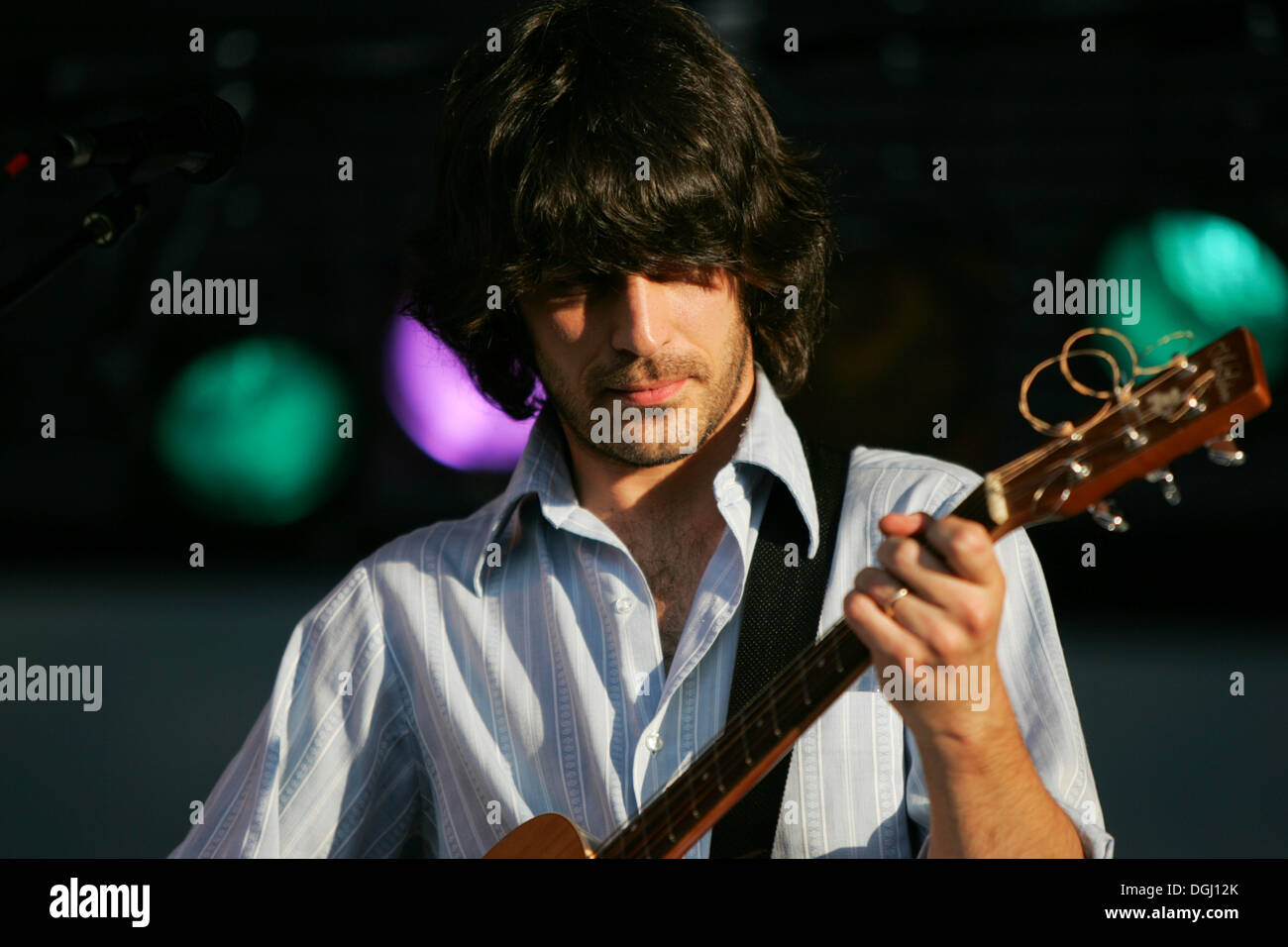 The Canadian singer and songwriter David Celia live at the Blue Balls ...