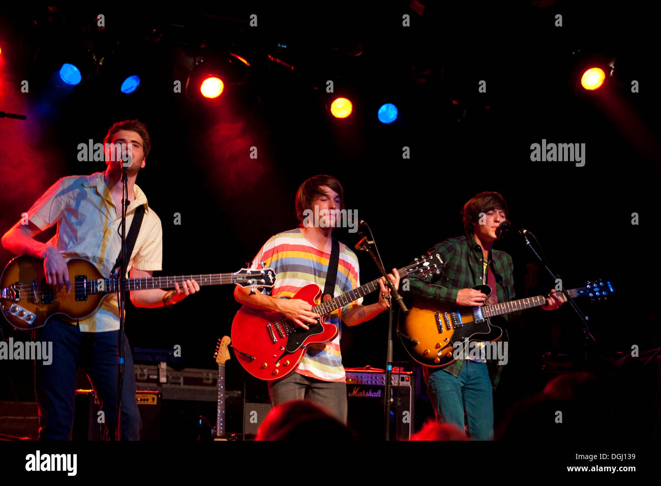 The Swiss rock band Christopher Christopher live in the Schueuer venue ...