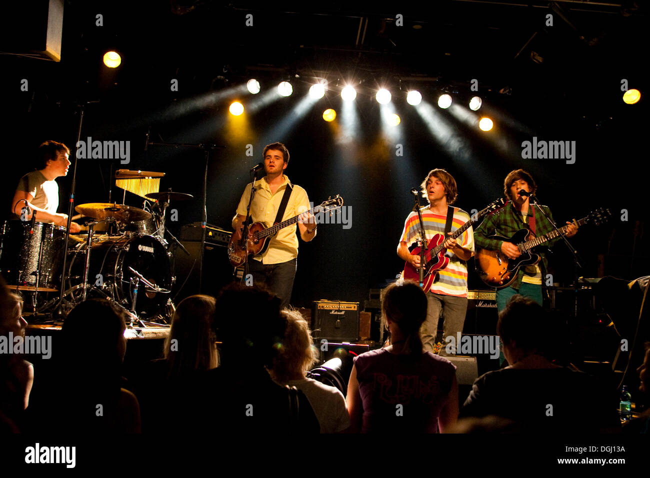 The Swiss rock band Christopher Christopher live in the Schueuer venue ...