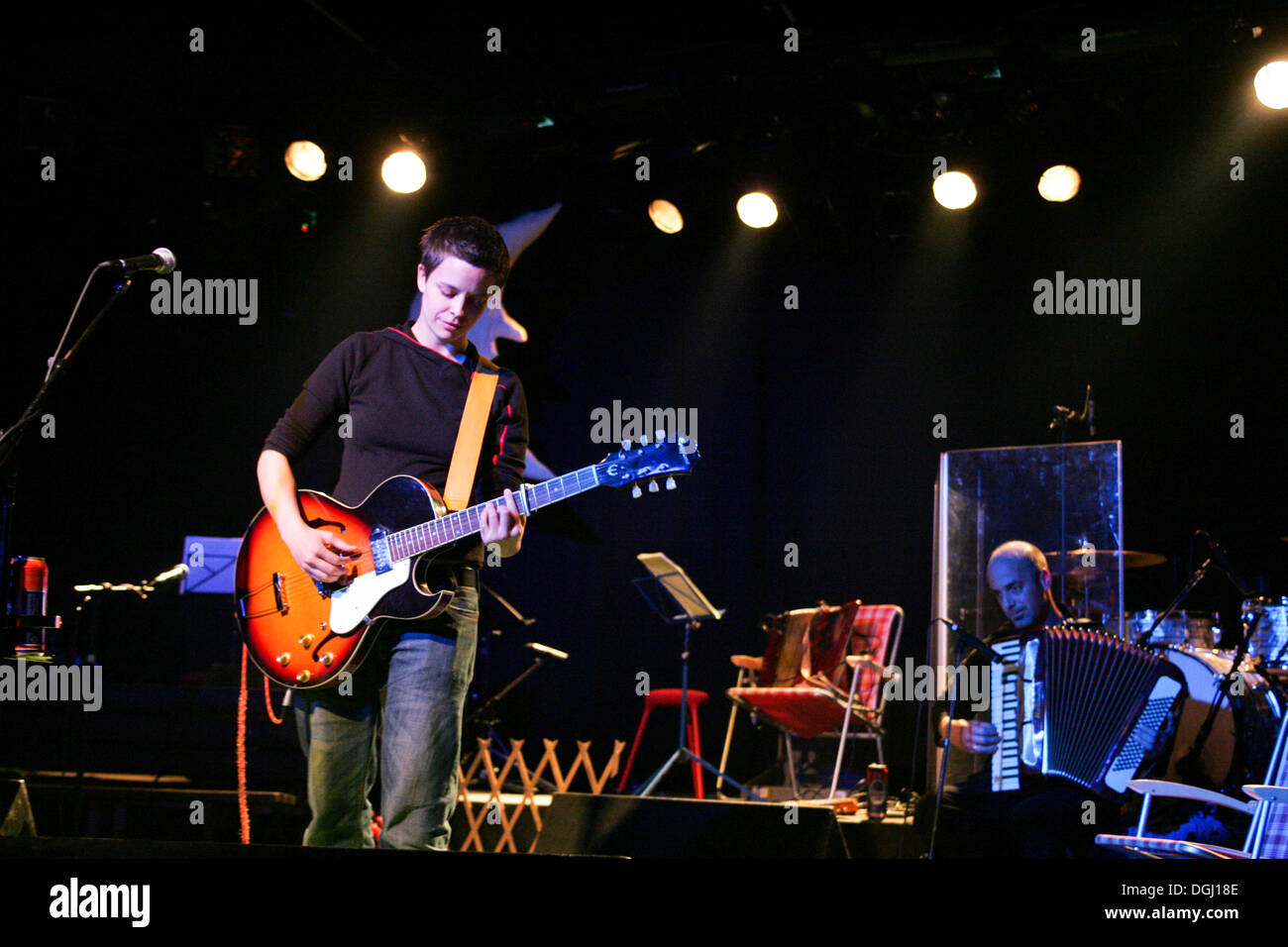 Austrian singer-songwriter Clara Luzia live in the Schueuer concert ...