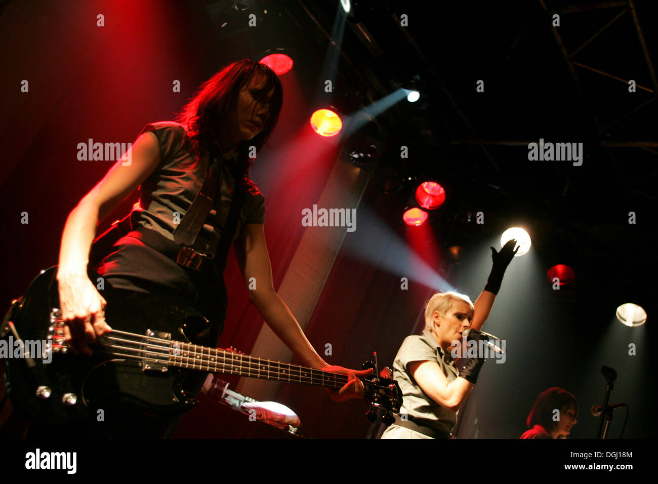 The British electropop band Client live at the Boa cultural centre ...