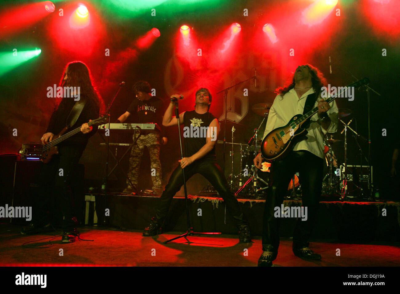 The Swiss rock band Crystal Ball live at the Schueuer venue, Lucerne ...