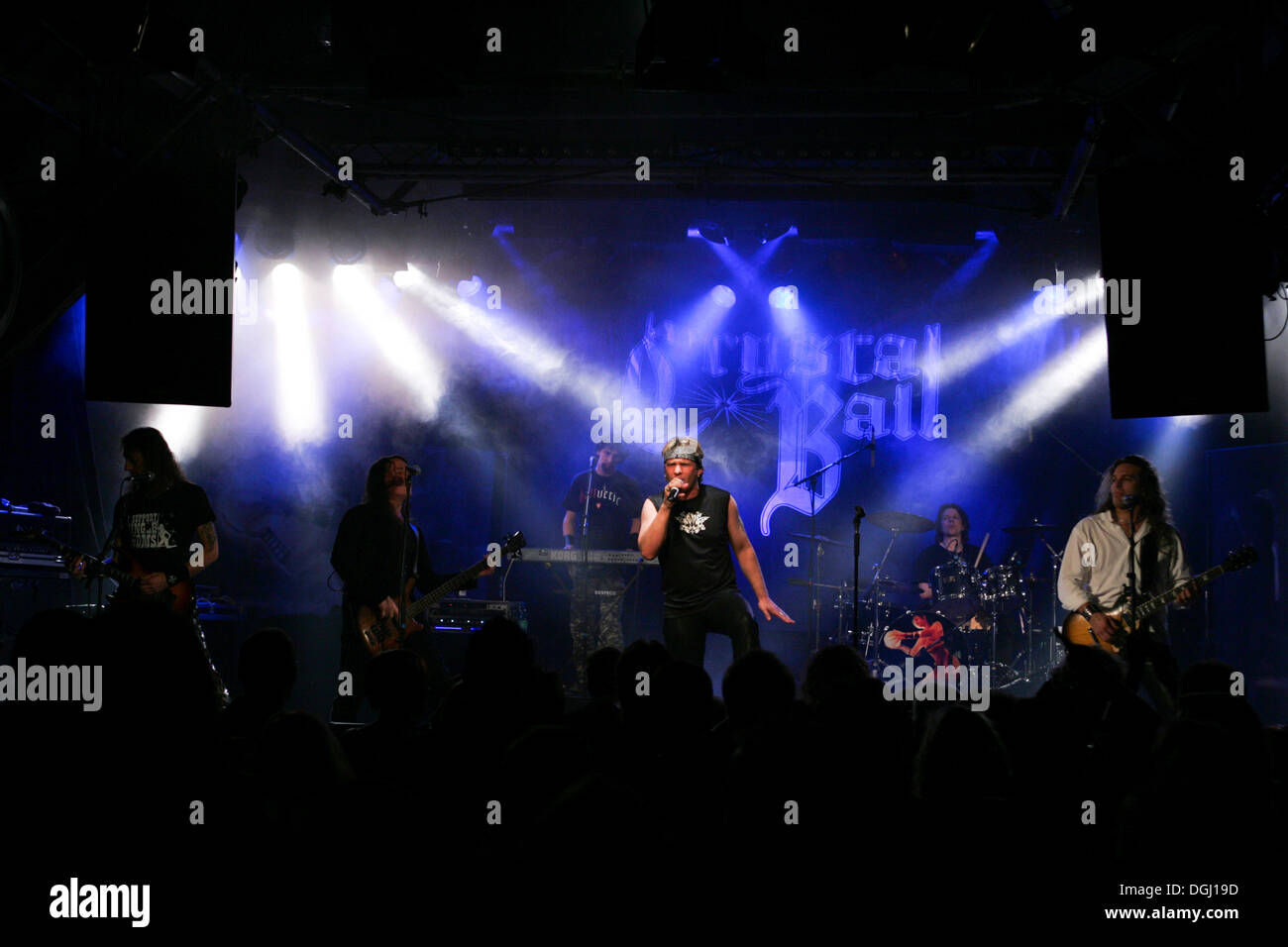 The Swiss rock band Crystal Ball live at the Schueuer venue, Lucerne ...