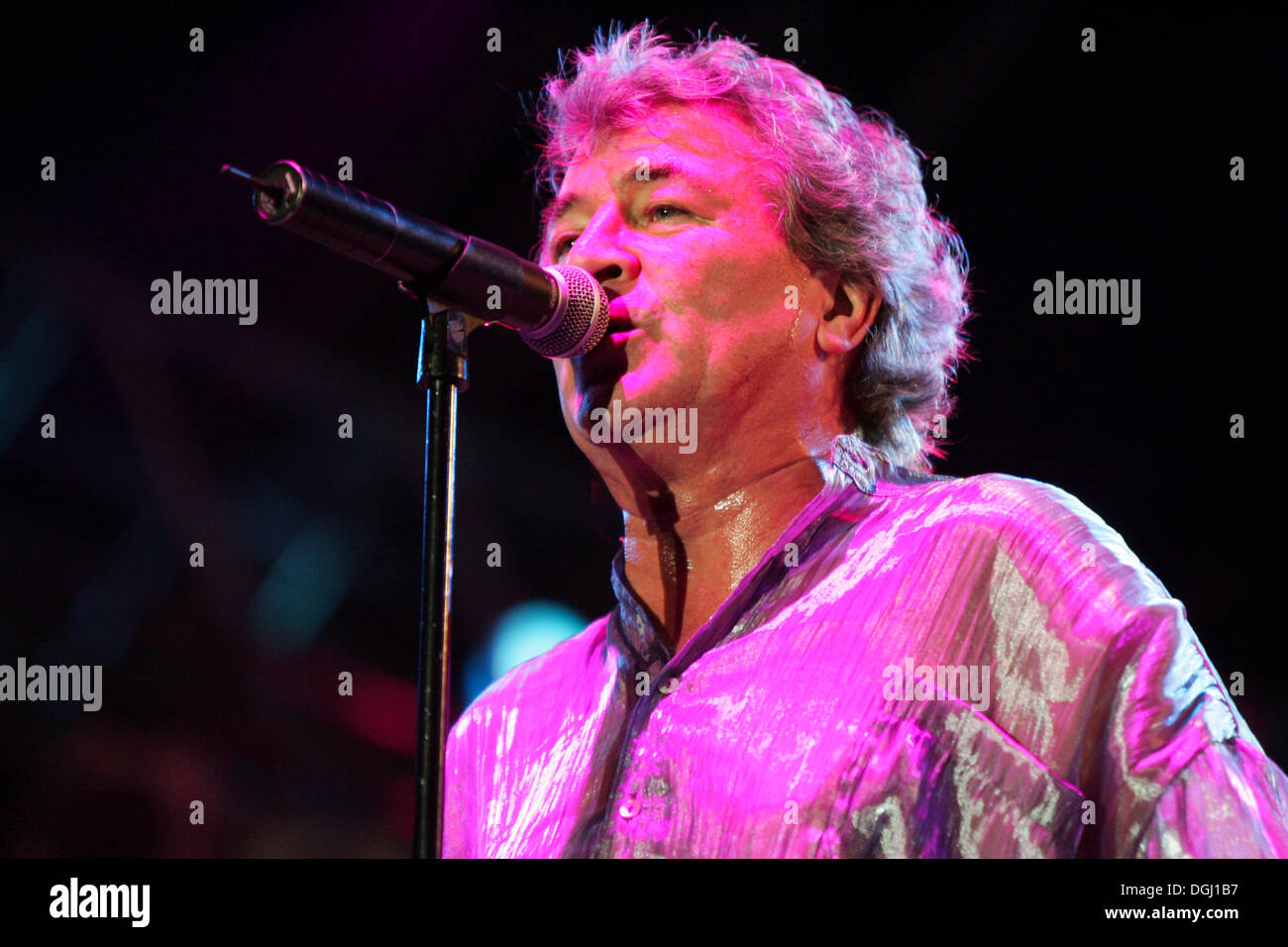 Ian Gillan, singer and frontman of the British rock band Deep Purple ...